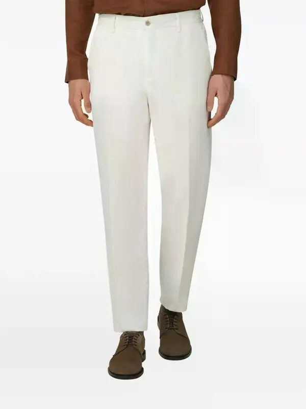 Boggi Milano Tailored Trousers - White
