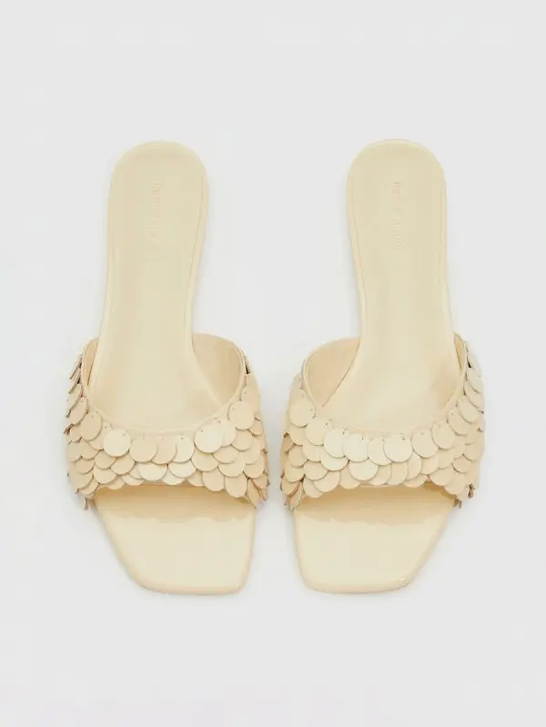 REFORMATION Imogen Flat Sandal - Yellow