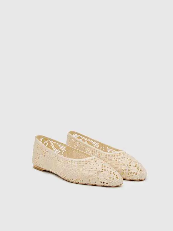 REFORMATION Pillar Flat - Ivory