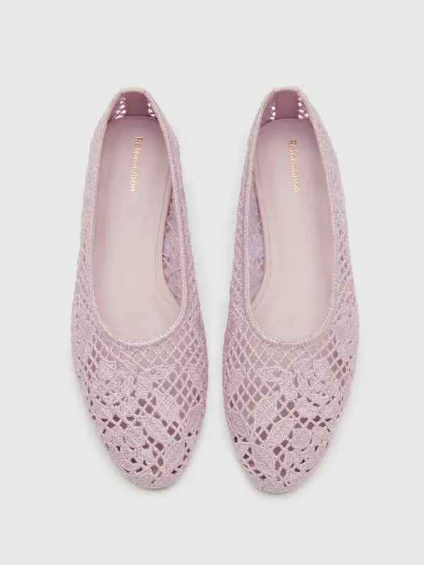 REFORMATION Pillar Flat - Pink
