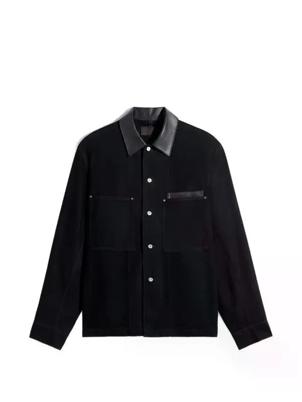 LEMAIRE Leather-collar Shirt Jacket