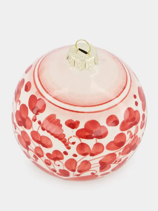 LES-OTTOMANS Handpainted Ceramic Christmas Ball