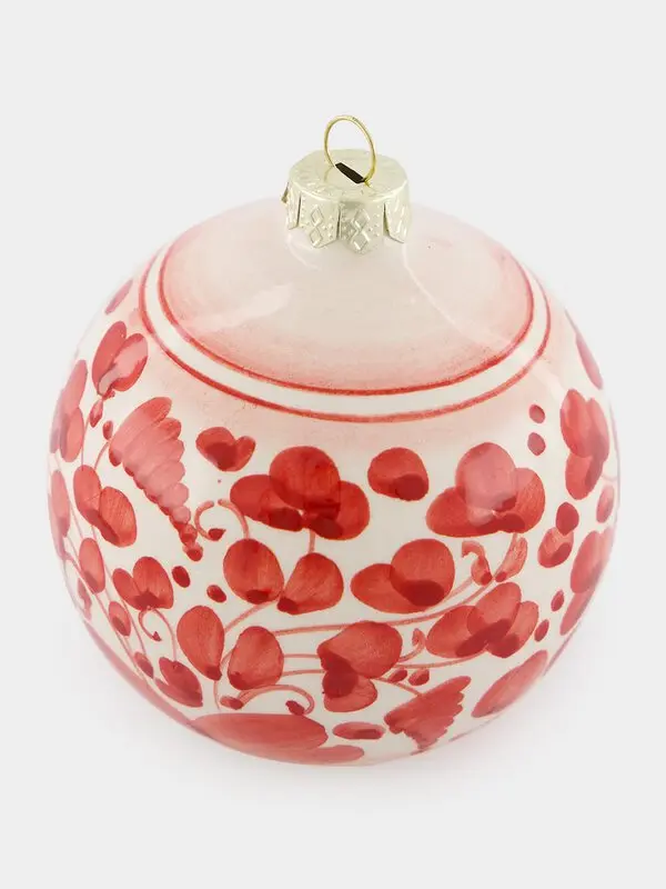 LES-OTTOMANS Handpainted Ceramic Christmas Ball