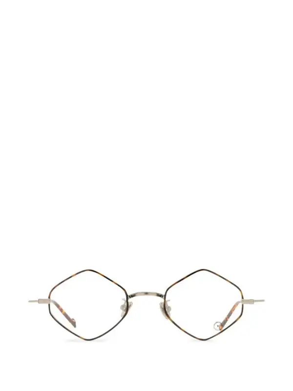 EYEPETIZER Geometric-frame Eyeglasses - Brown