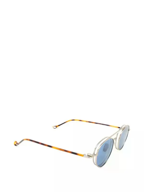 EYEPETIZER Chatham Clip-on Round-frame Glasses - Silver