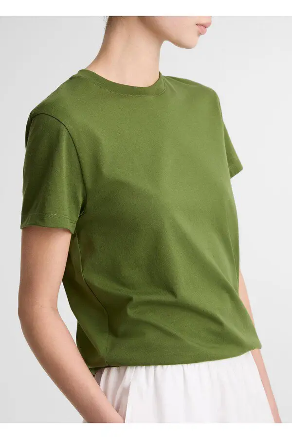 Vince Pima Cotton Crewneck T-shirt - Red