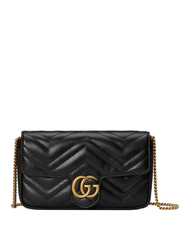 Gucci Gg Marmont Leather Mini Bag - Black