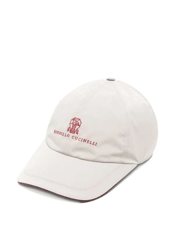 Brunello Cucinelli Logo Baseball Cap - Brown
