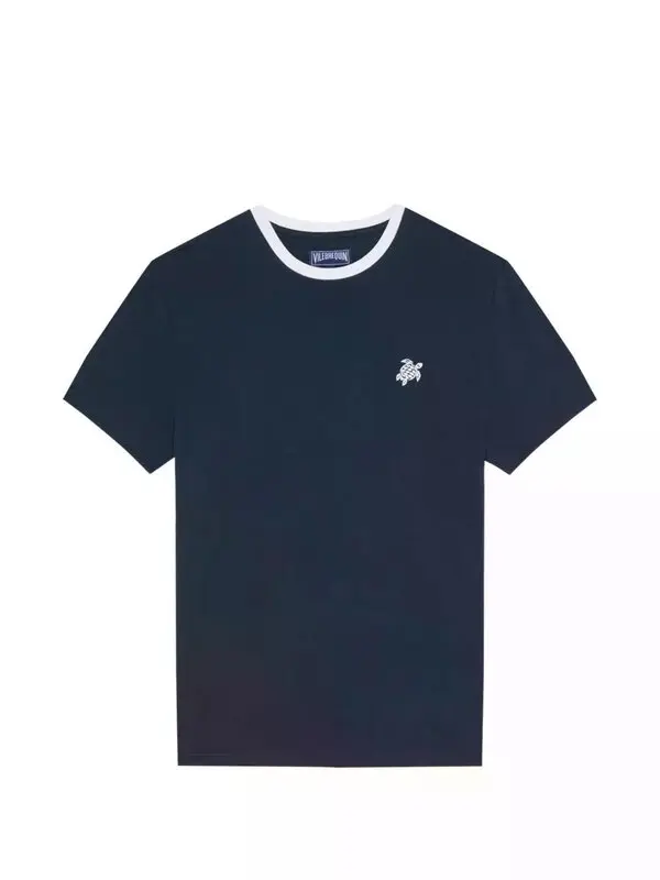 Vilebrequin Contrast-trim Turtle-motif T-shirt