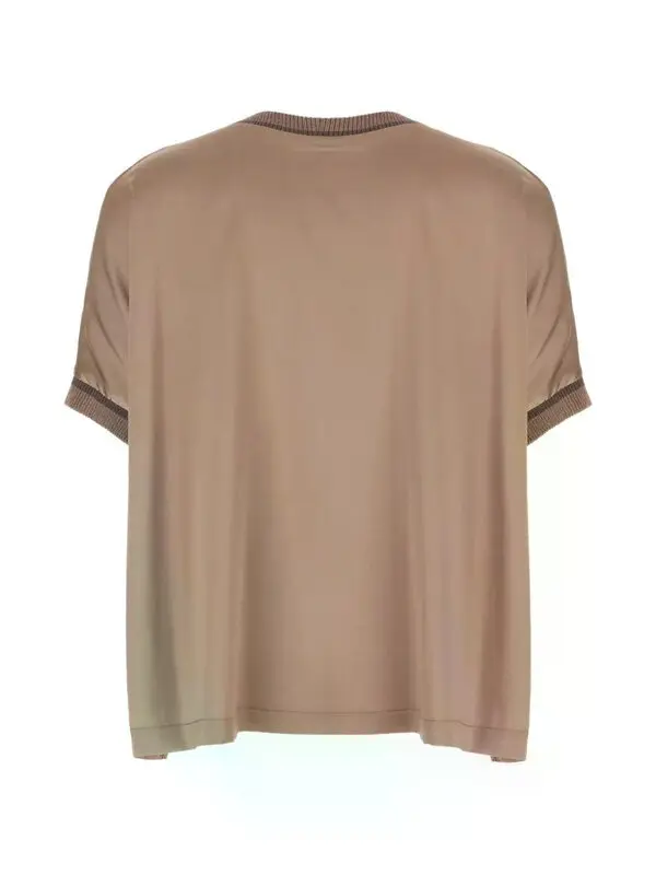 PANICALE V-neck Blouse - Neutrals
