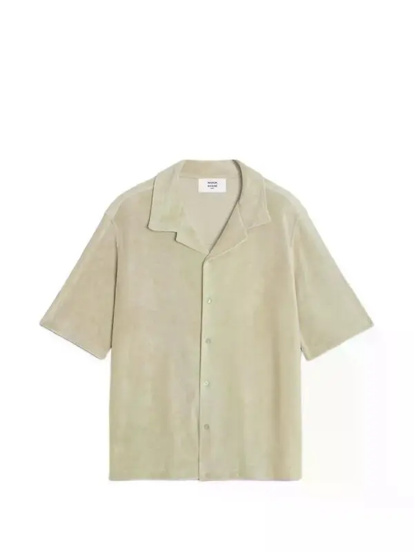 Maison Kitsuné Buttoned Towelling Shirt - Neutrals