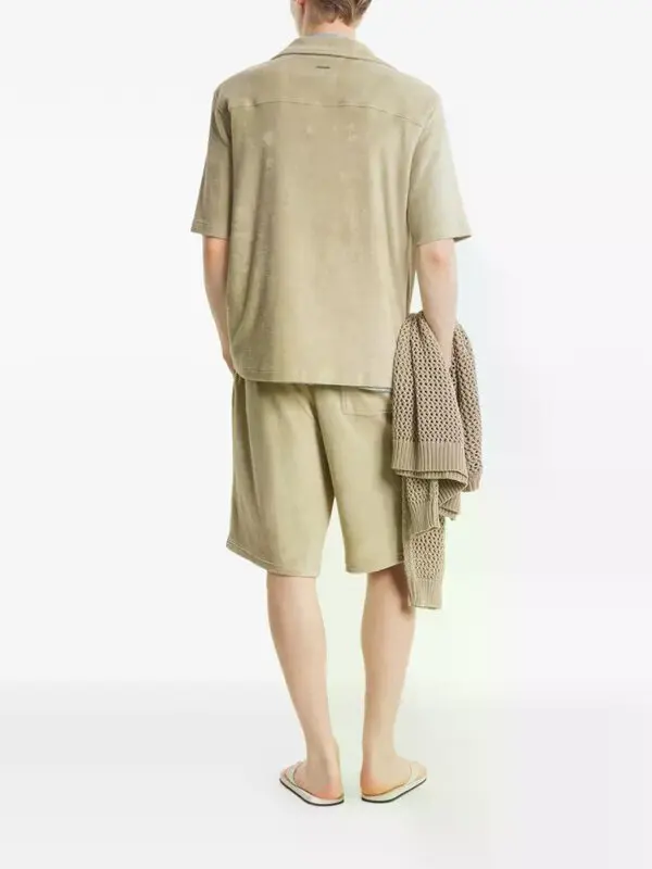 Maison Kitsuné Buttoned Towelling Shirt - Neutrals