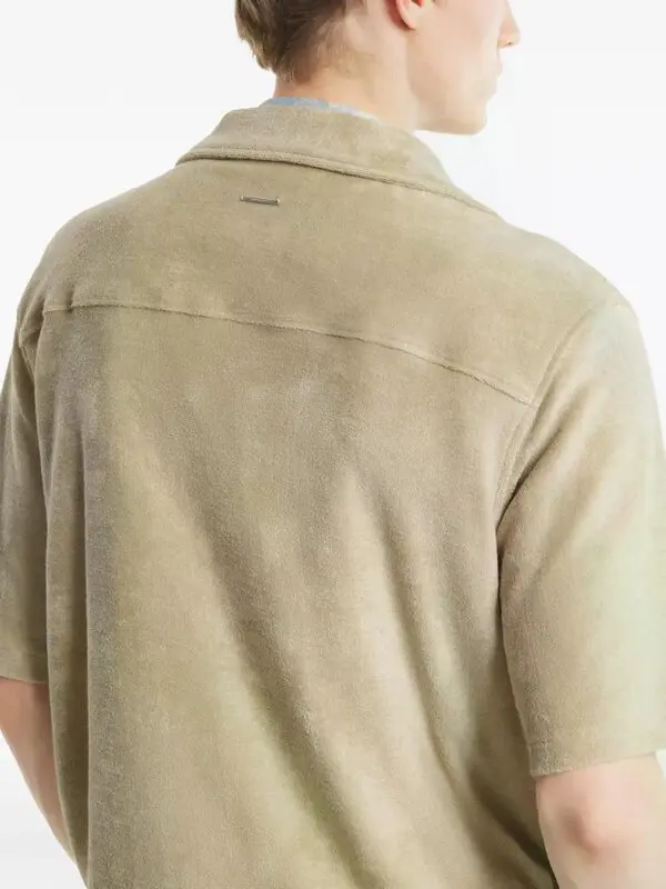 Maison Kitsuné Buttoned Towelling Shirt - Neutrals