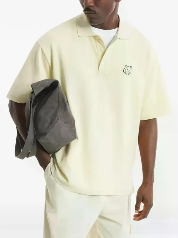 Maison Kitsuné Embroidered Polo Shirt - Green