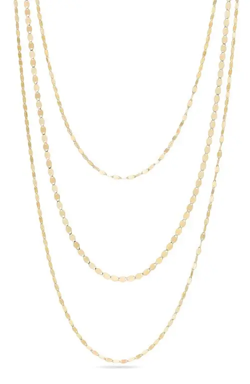 Lana Jewelry Sienna Triple Strand Necklace - 14k Yellow Gold