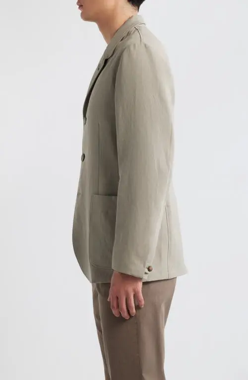Canali Bruma Trim Fit Linen Sport Coat - Beige
