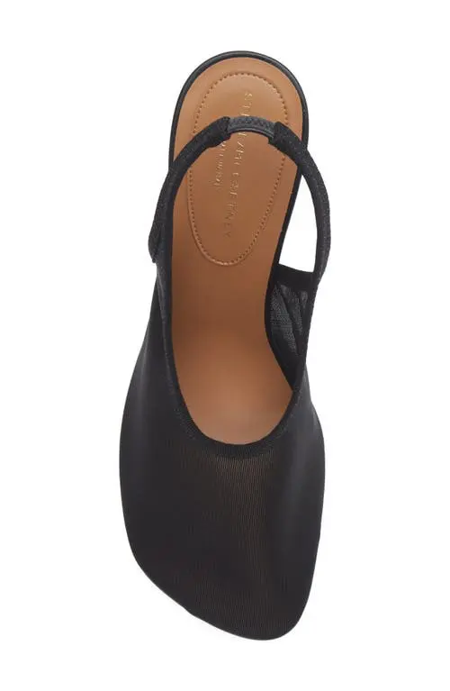 Stella McCartney Stretch Mesh Slingback Pumps - Black