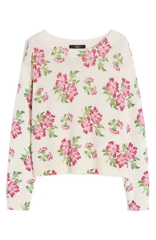 Max Mara Floral Cotton Sweater - Ecru