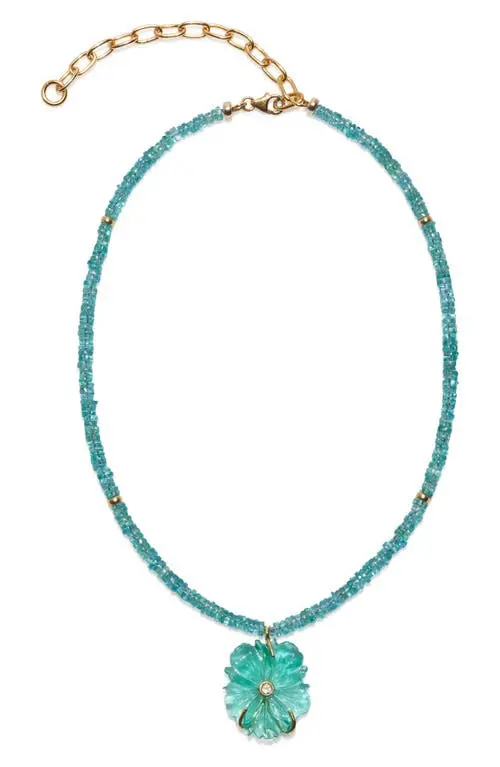LIZZIE FORTUNATO New Bloom Pendant Necklace - Blue