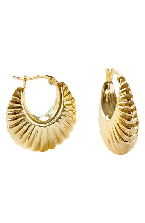 MARLYN SCHIFF Ali Hoop Earrings - Gold