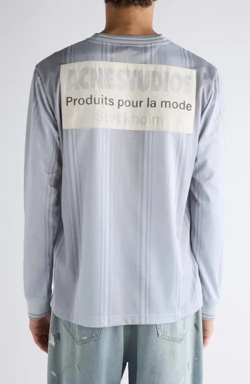 Acne Studios Edwin Sports Long Sleeve Graphic T-shirt - Grey