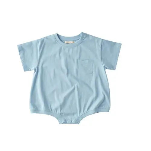 WINNIE + CREW Cory Pocket Romper - Dream Blue