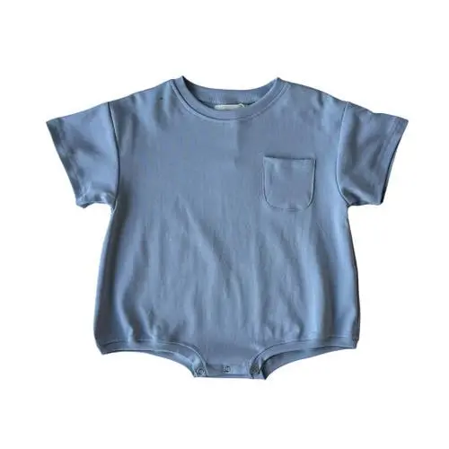 WINNIE + CREW Cory Pocket Romper - Slate