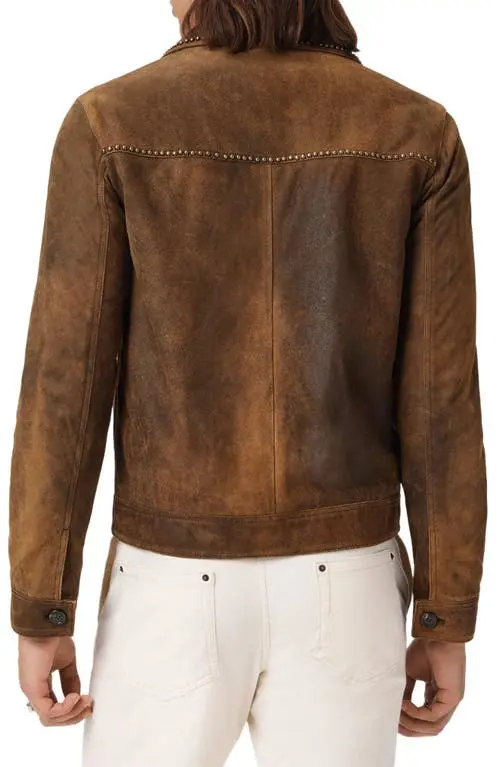 John Varvatos Carson Studded Suede Jacket