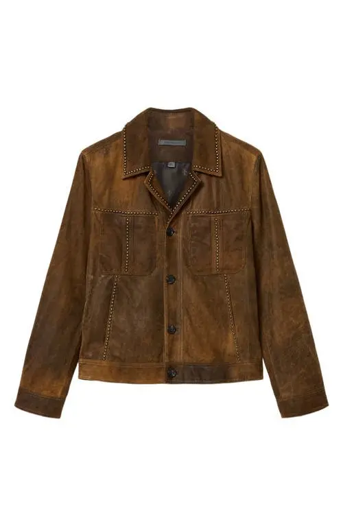 John Varvatos Carson Studded Suede Jacket