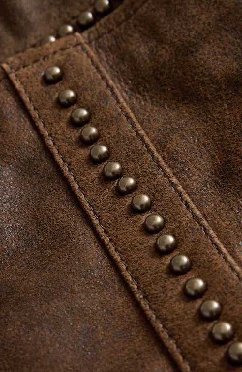 John Varvatos Carson Studded Suede Jacket