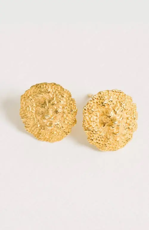 FREYA ROSE Lion Motif Stud Earrings