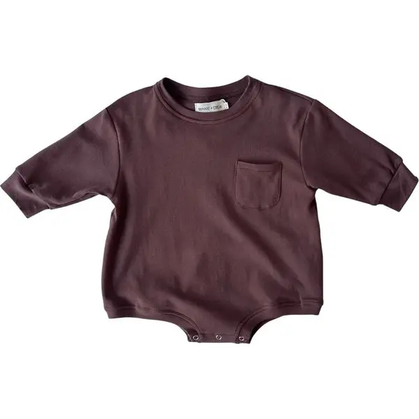 WINNIE + CREW Harley Pocket Romper - Chocolate