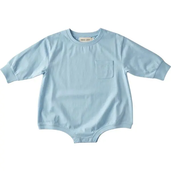 WINNIE + CREW Harley Pocket Romper - Dream Blue