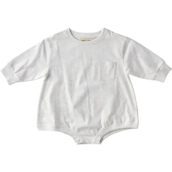 WINNIE + CREW Harley Pocket Romper - Heather Grey