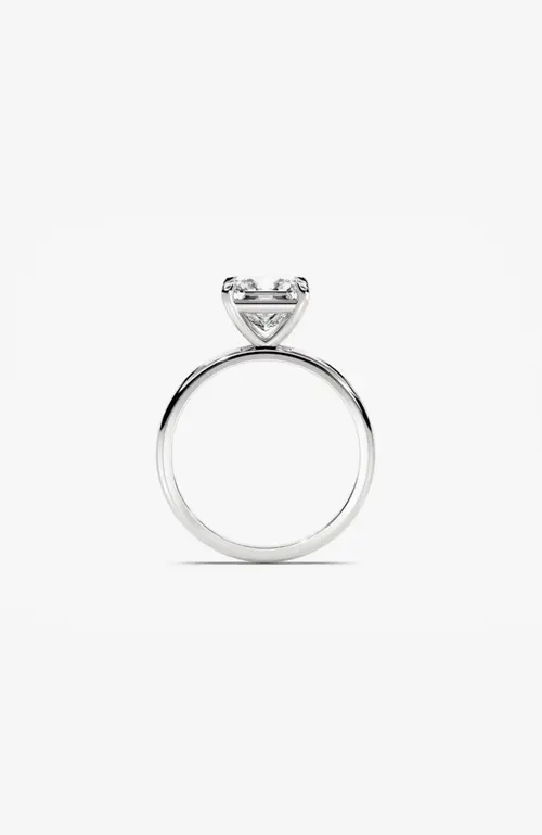 DLORIA Valentina Moissanite 3 Ct. T.w. Emerald Cut Solitaire Ring - Silver