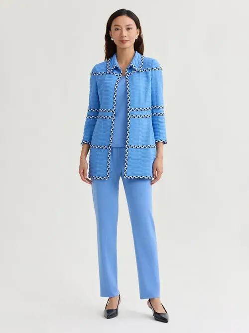 Misook Trimmed Knit Jacket