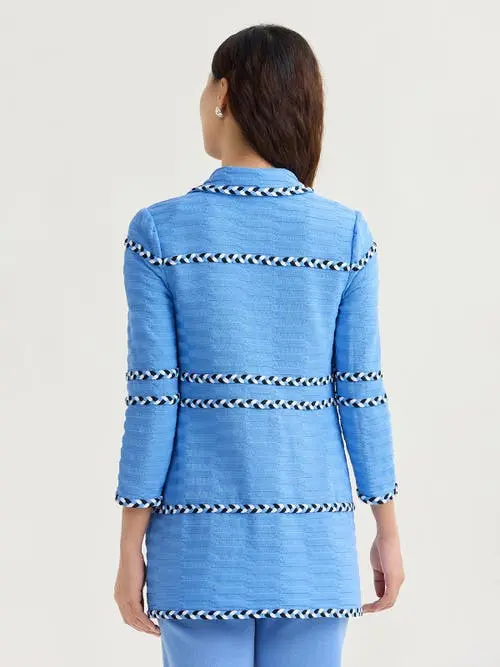Misook Trimmed Knit Jacket