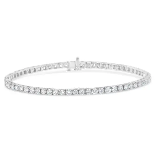 HAUS OF BRILLIANCE Igi Certified 14k Diamond Tennis Bracelet - White Gold