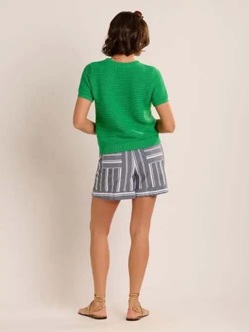 BRAKEBURN Lettie Striped Beach Short