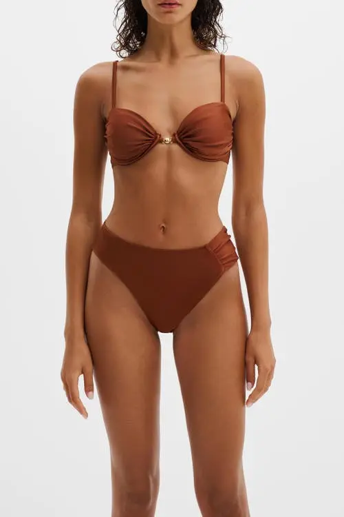 MALINA Tovere Draped Bikini Top