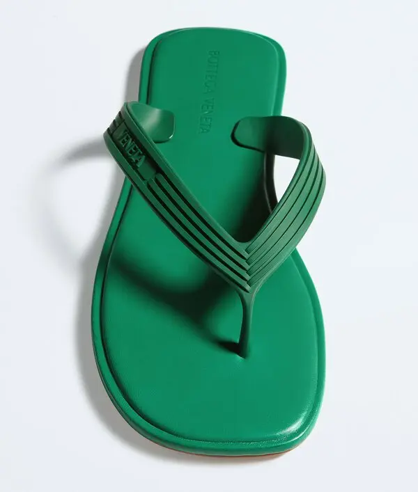 Bottega Veneta Sampieri Thong - Grass Green