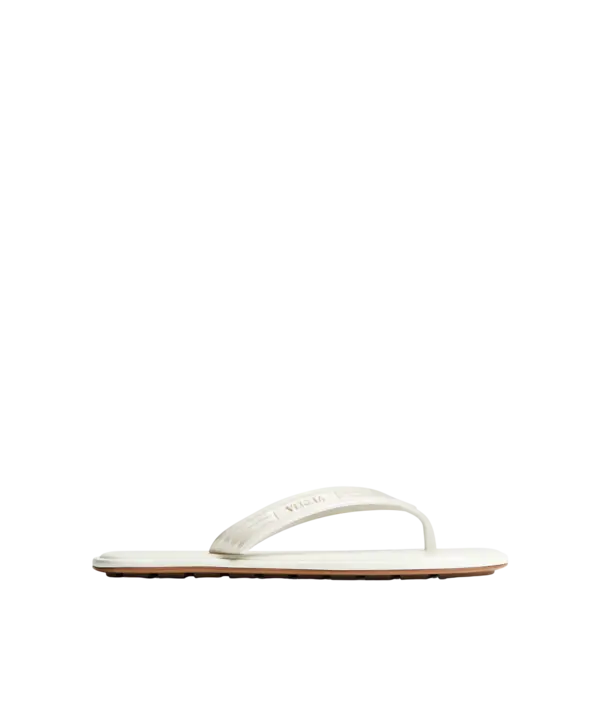 Bottega Veneta Sampieri Flat Thong - Alabaster