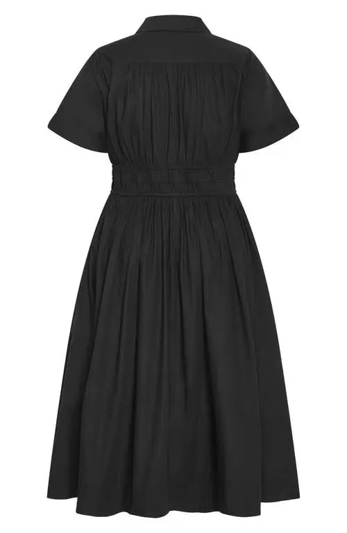 City Chic Lana Shirtdress - Black