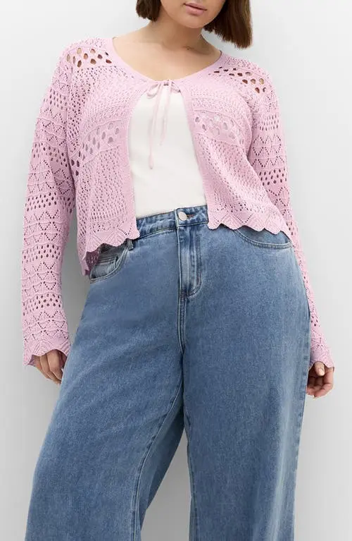 City Chic Love Open Stitch Cardigan