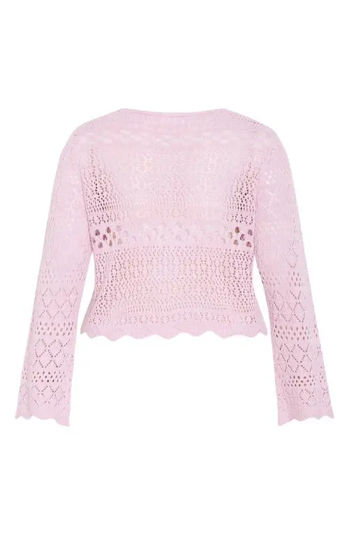 City Chic Love Open Stitch Cardigan