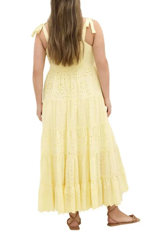 City Chic Allegra Eyelet Lace Midi Sundress