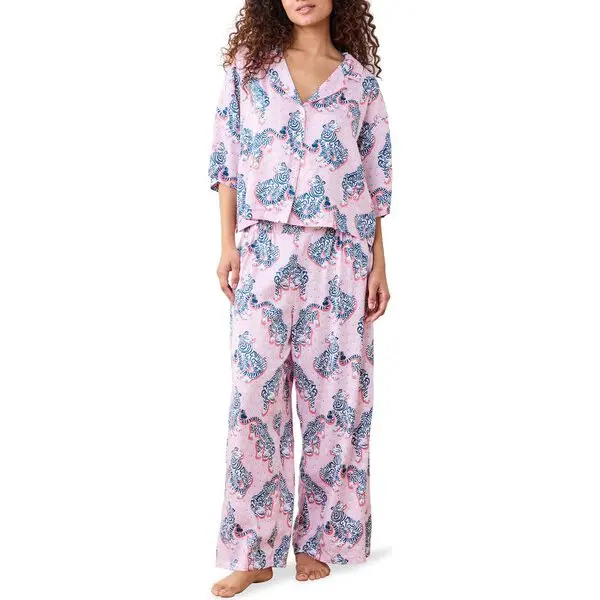PRINTFRESH Wildest Dreams Pajamas - Blush/bashful