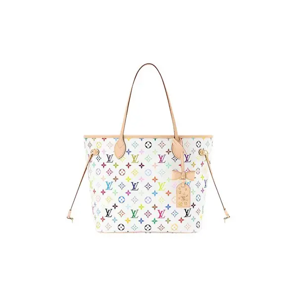 LOUIS VUITTON Neverfull Mm - White