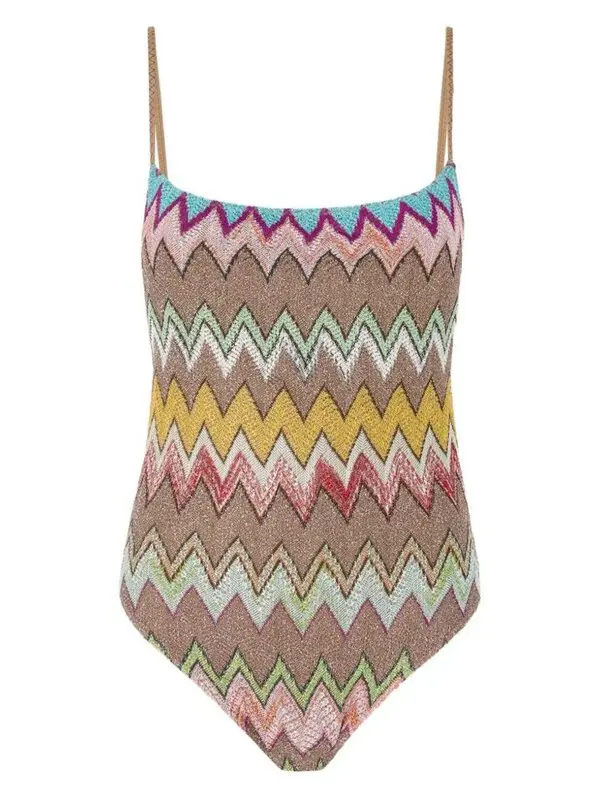 Missoni Lamé Viscose One-piece Swimsuit - Multi