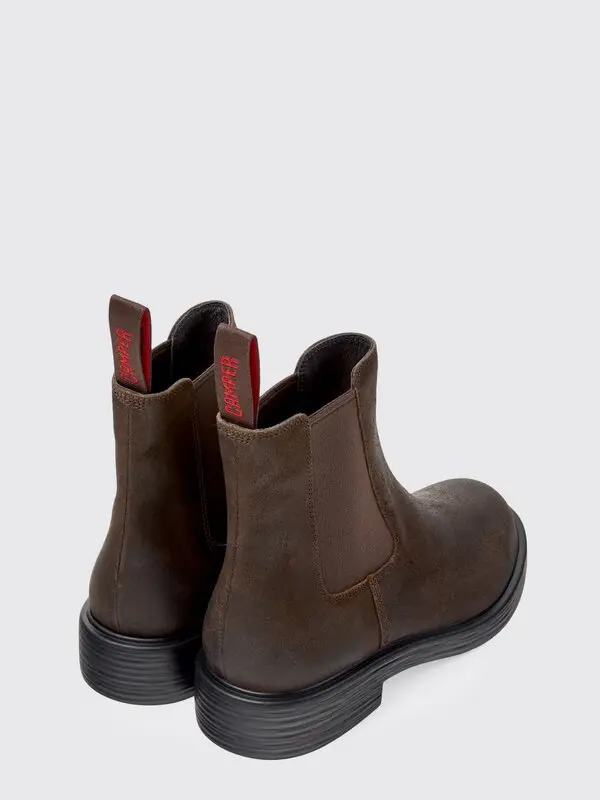 Camper Dean Suede Chelsea Ankle Boots - Brown